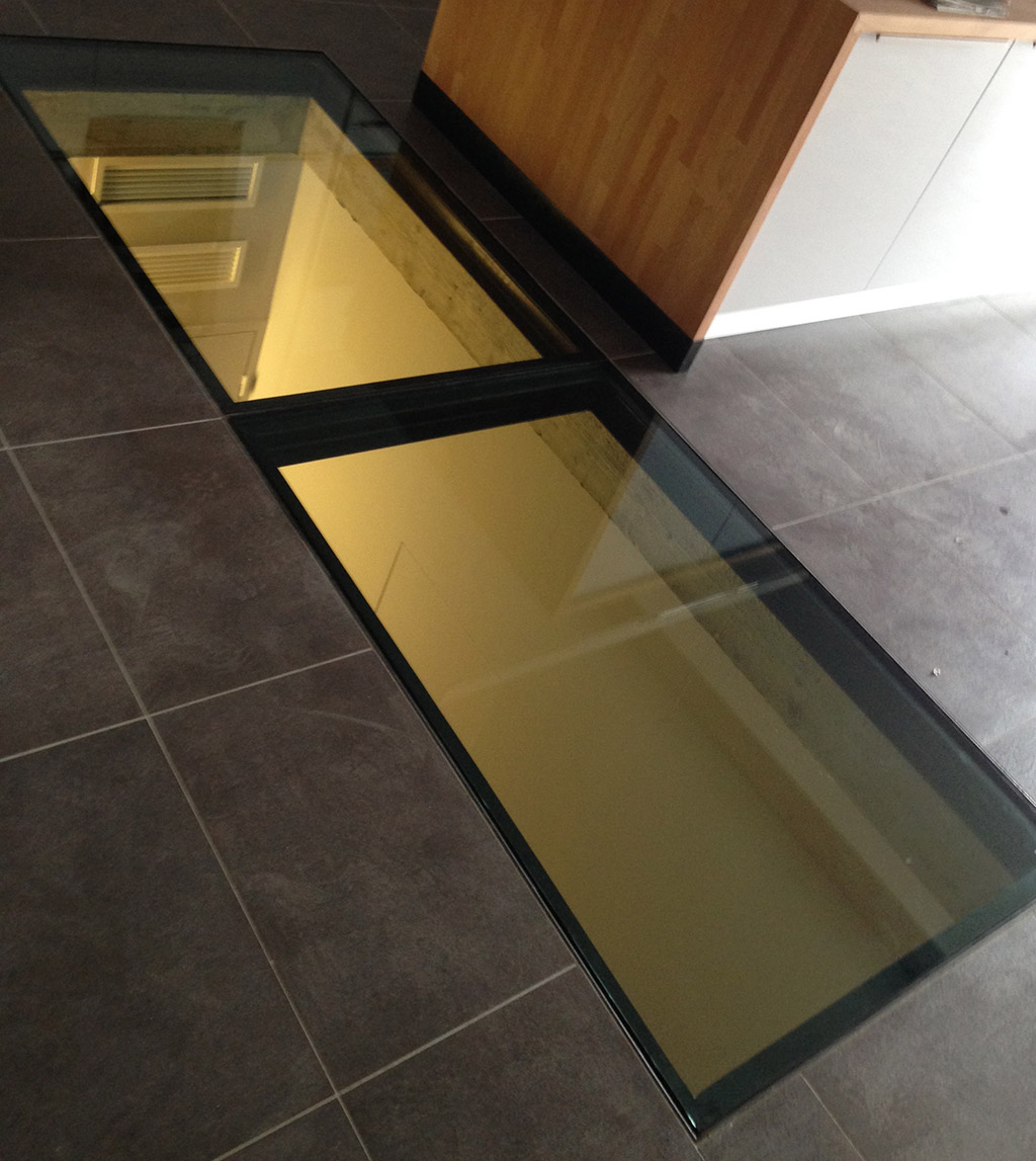 Dalles en verre Lyon, Dalles de sol Villefranche | Calade Design